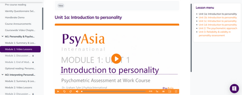 Online Psychometric Training Course BPS Level 1 & 2